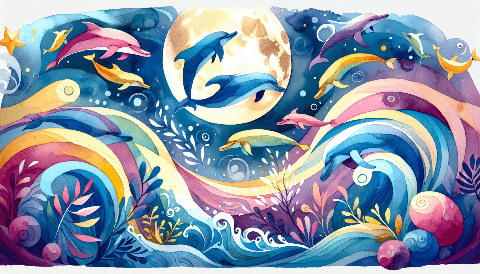 Descubre la FIESTA de los DELFINES bajo la LUNA LLENA