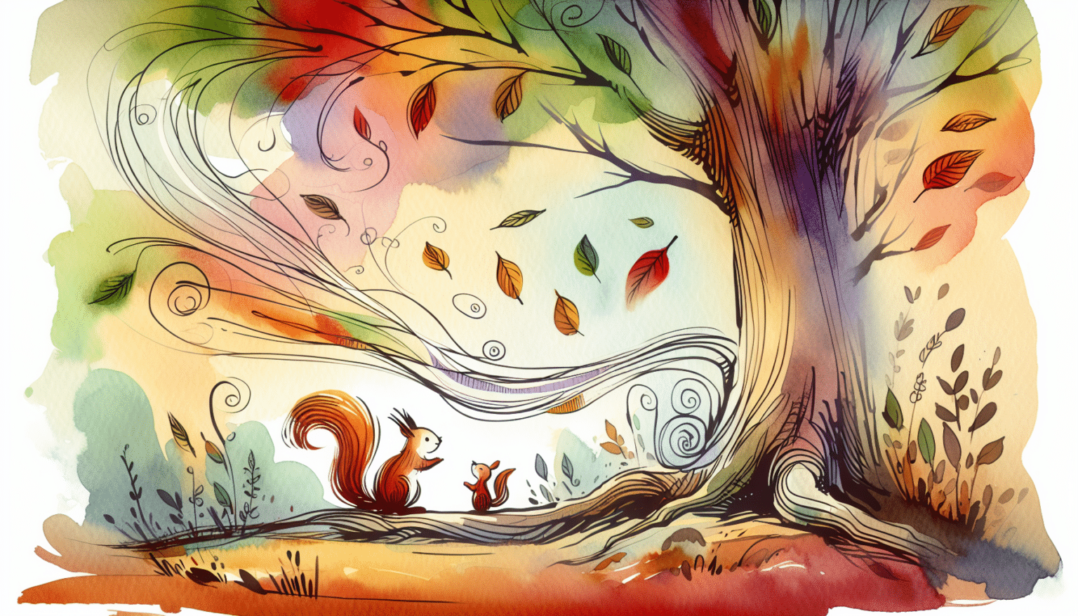 Cuento: La PEQUEÑA ARDILLA y el ÁRBOL del SUSURRO